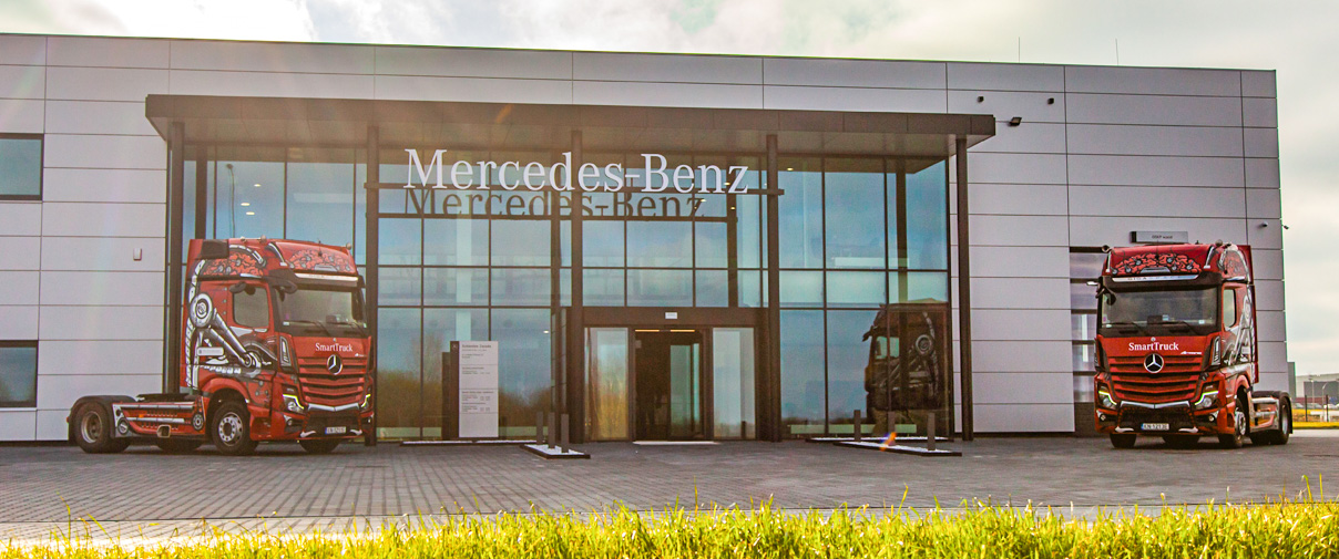 Salon Mercedesa w Rzeszowie Dworzysko. Serwis ciężarówek | Sobiesław ...