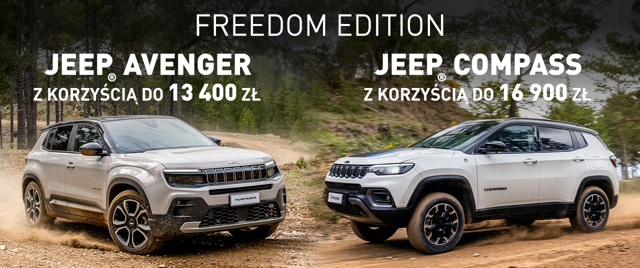 Jeep Compass i Jeep Avenger z pakietami korzyści. | Sobiesław Zasada ...
